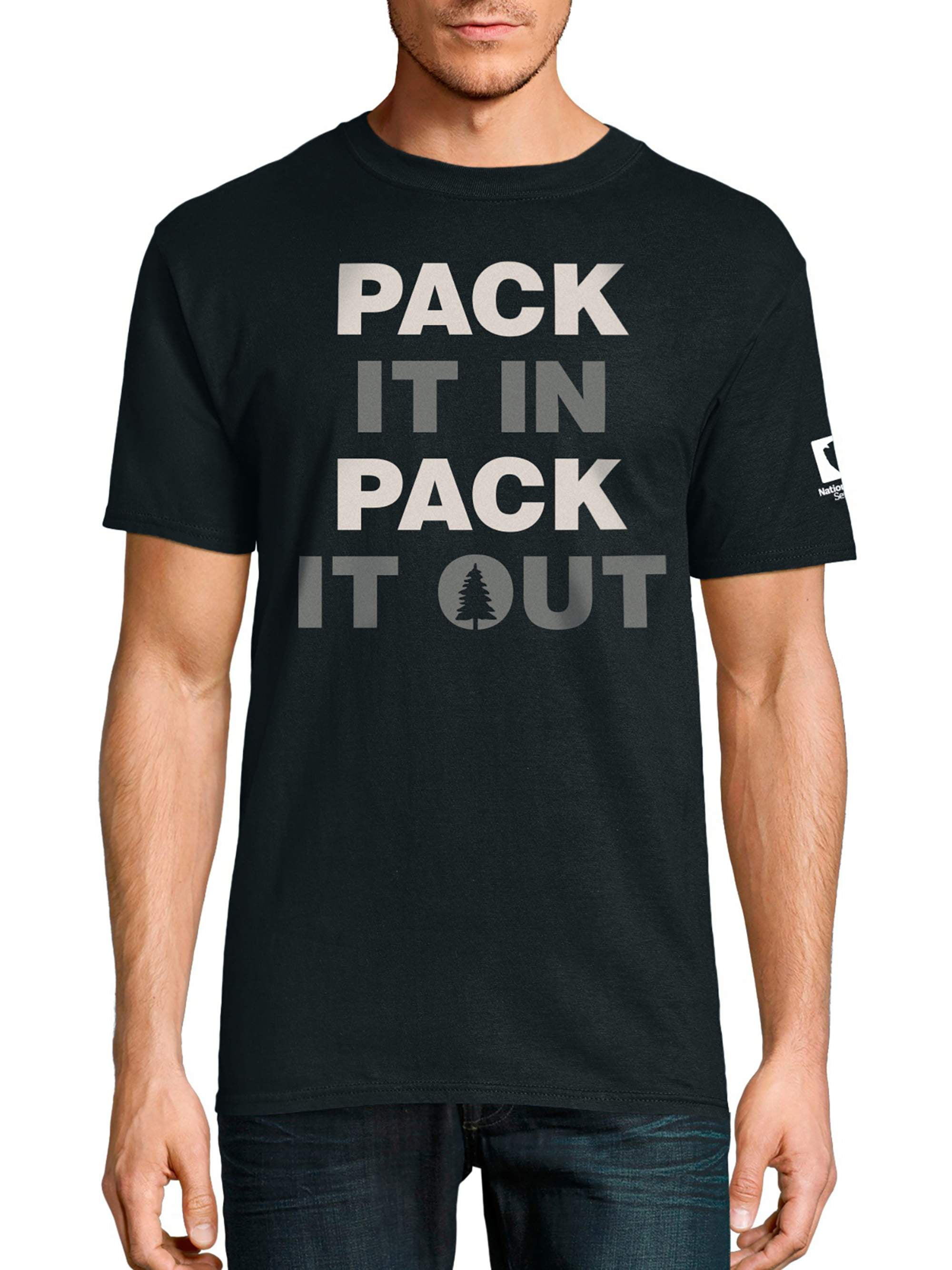 Men's Hanes National Parks "Pack It In, Pack It Out" Short Sleeve ...