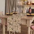 Beach Footprint Table Runner 16x72 Inch Summer Coastal Shells Sand ...