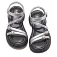 AVRNLIQ Girls Rhinestone Platform Sandals Little Kid EVA Chunky Summer ...