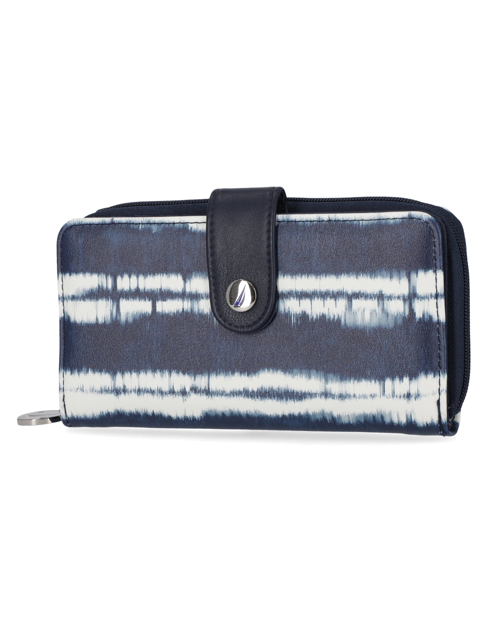 Nautica Be Shore Womens Wallet RFID Blocking Zip Around Clutch ...