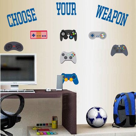 IGUOHAO Video Game Wall Decal (11 Decals),Gamer Gaming Quotes Stickers ...