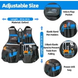Tool Vest Electrician, 15 Pockets Tool Vest for Handyman, Carpenter ...