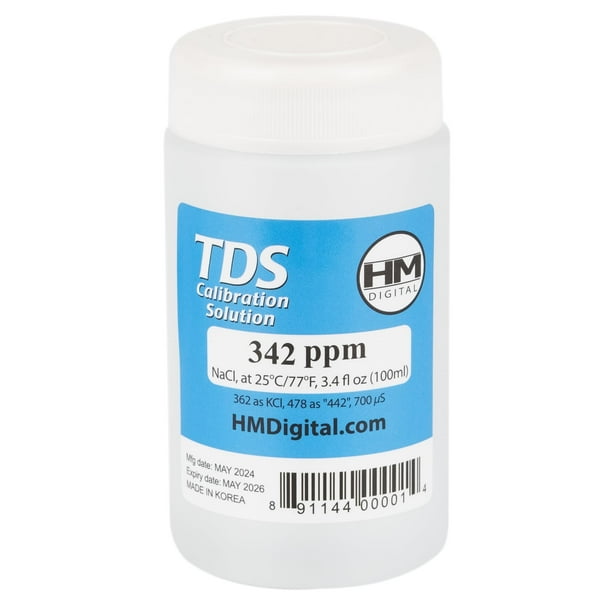 Solución de calibración HM Digital C342 TDS y EC 342 ppm | Walmart en línea