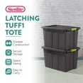 Sterilite Tuff1 Latching 30 Gal Plastic Storage Bins with Lid (4 Pack ...