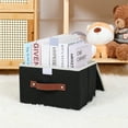 Foldable Fabric Storage Bin With Handle Lid Large Collapsible Box