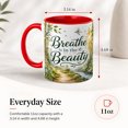 Breathe in the Beauty Coffee Mug, Forest Nature Mug, Outdoor Hiking ...