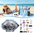 Beach Tote Bag with Waterproof Wet Pocket & Detachable Pouch for Pool ...