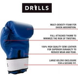 DRILLS - Durable Training Boxing Gloves, Blue, 12oz, for Boxers in the ...