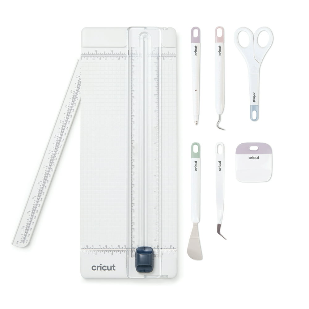 Cricut Diecutting Essential Tool Set 7-piece, 13' Trimmer - Walmart.com ...