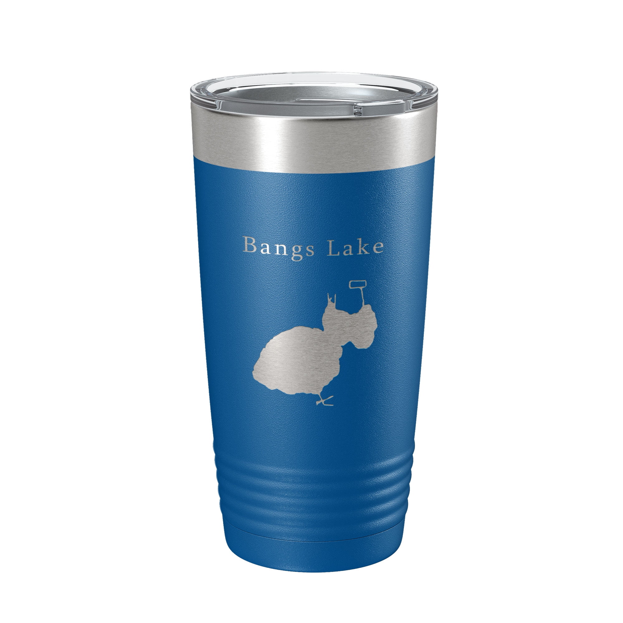 Bangs Lake Map Tumbler Travel Mug Insulated Laser Engraved Coffee Cup ...