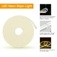 DAYBETTER 16.4ft Warm White LED Neon Rope Lights, 24v Low Voltage and ...