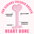 Bullibone Peppermint Heart Bone Dog Chew Toy, Small Size, Dental Care ...