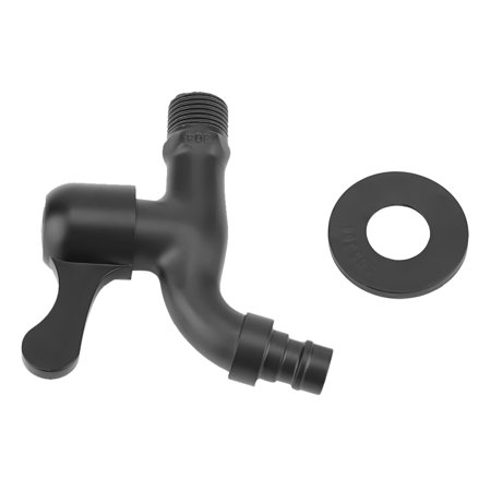 Garden Water Faucet Black Washing Machine Faucet, Single Handle Wall ...