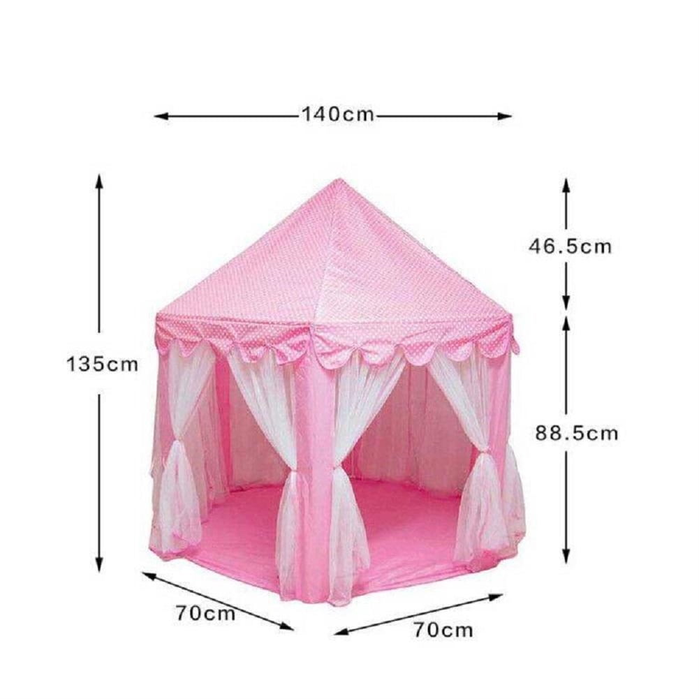 Portable Folding Princess Castle Tent Children Fun Playhouse Play Tent ...