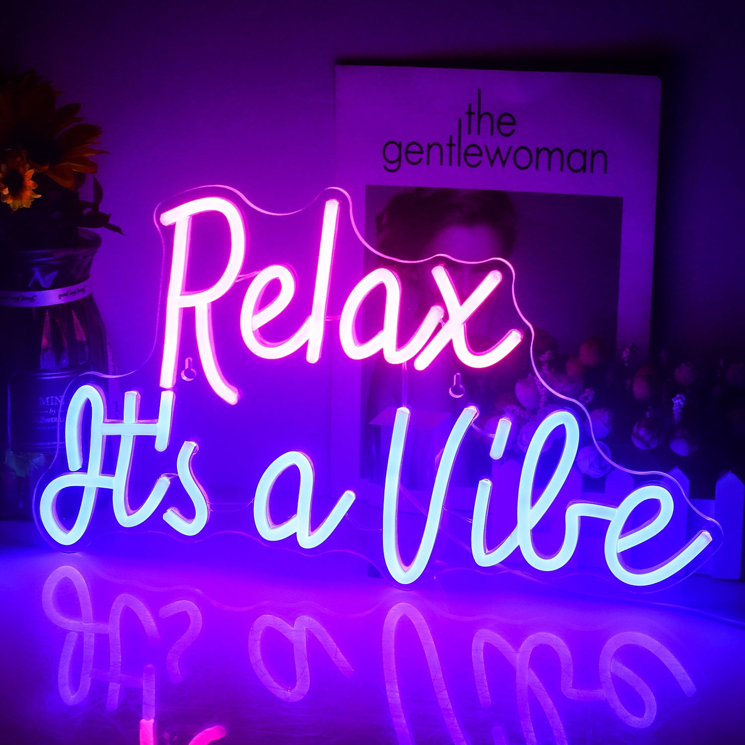 WX&YH Relax It’s a Relax LED Neon Light Signs USB Power for Gaming Room ...
