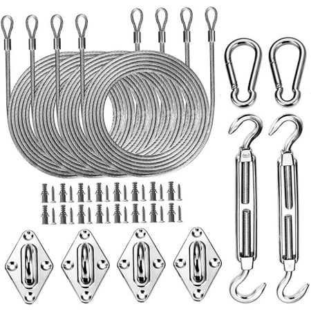 Sun Shade Sail Fixing Kit,Sun Shade Sail Hardware Kit Awning Canopy ...