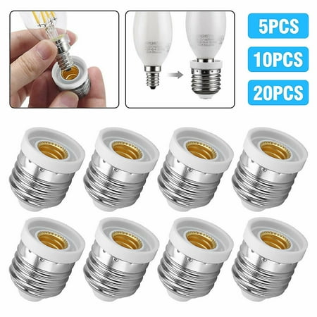 Light Bulb Socket Adapter Medium Base E26 To Candelabra E12 Screw ...