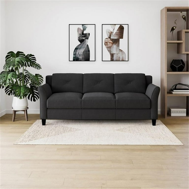 Black Microfiber Sofa And Loveseat Amazon.com: Home Square 2 Piece Set
