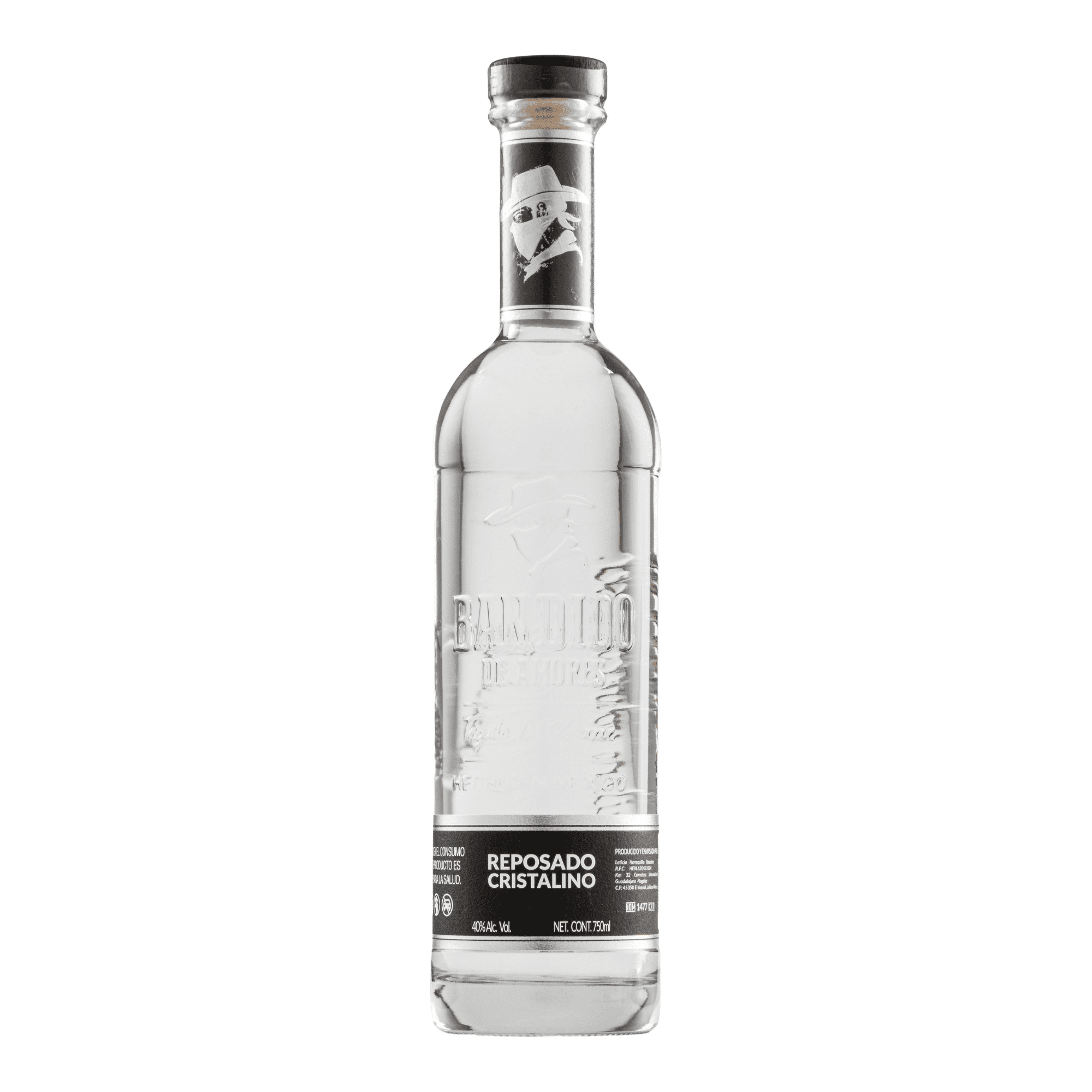 Tequila Bandido De Amores Reposado Cristalino 750 Ml Bandido De Amores ...