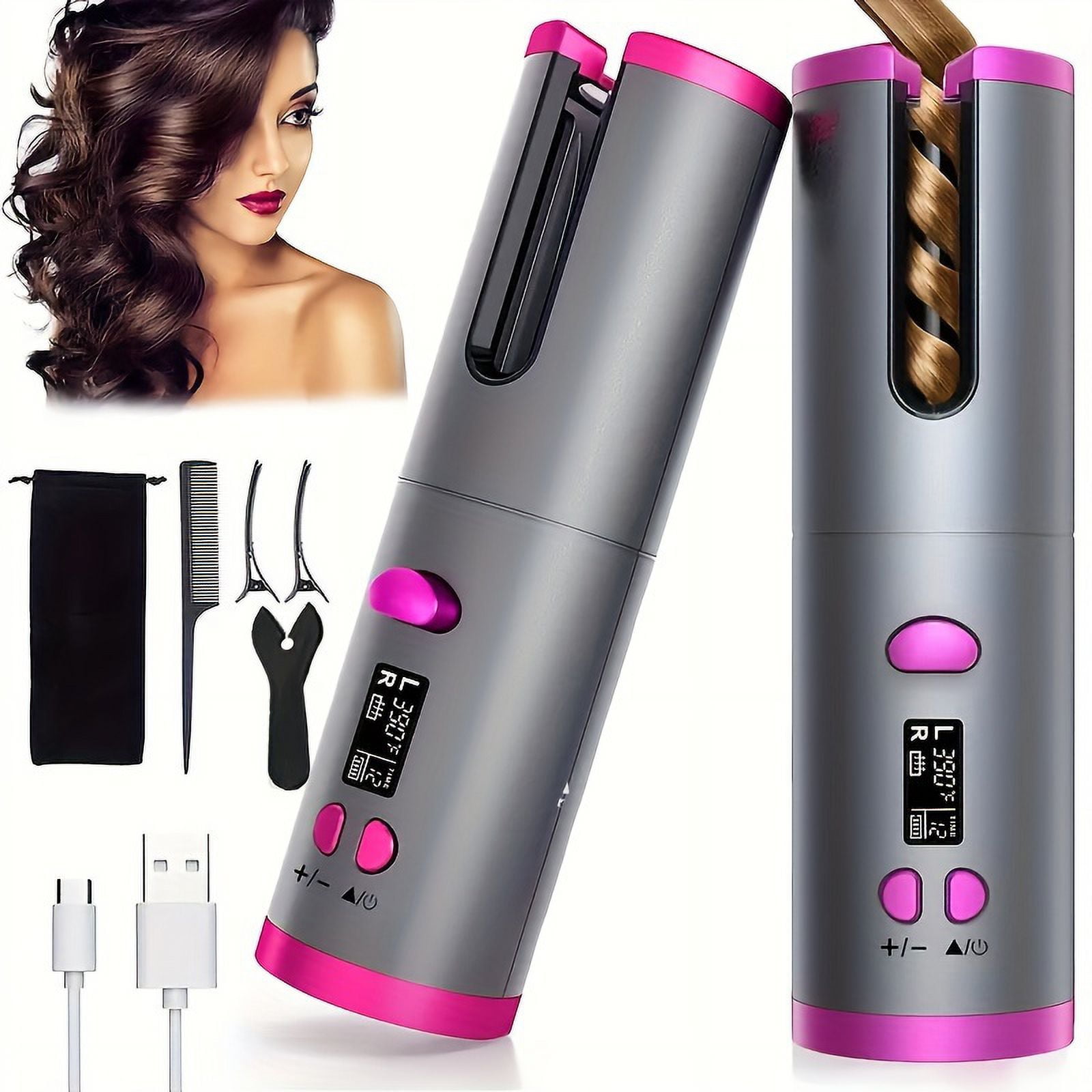 Click here for Grm Cordless Automatic Curling Iron - Usb Recharge... prices