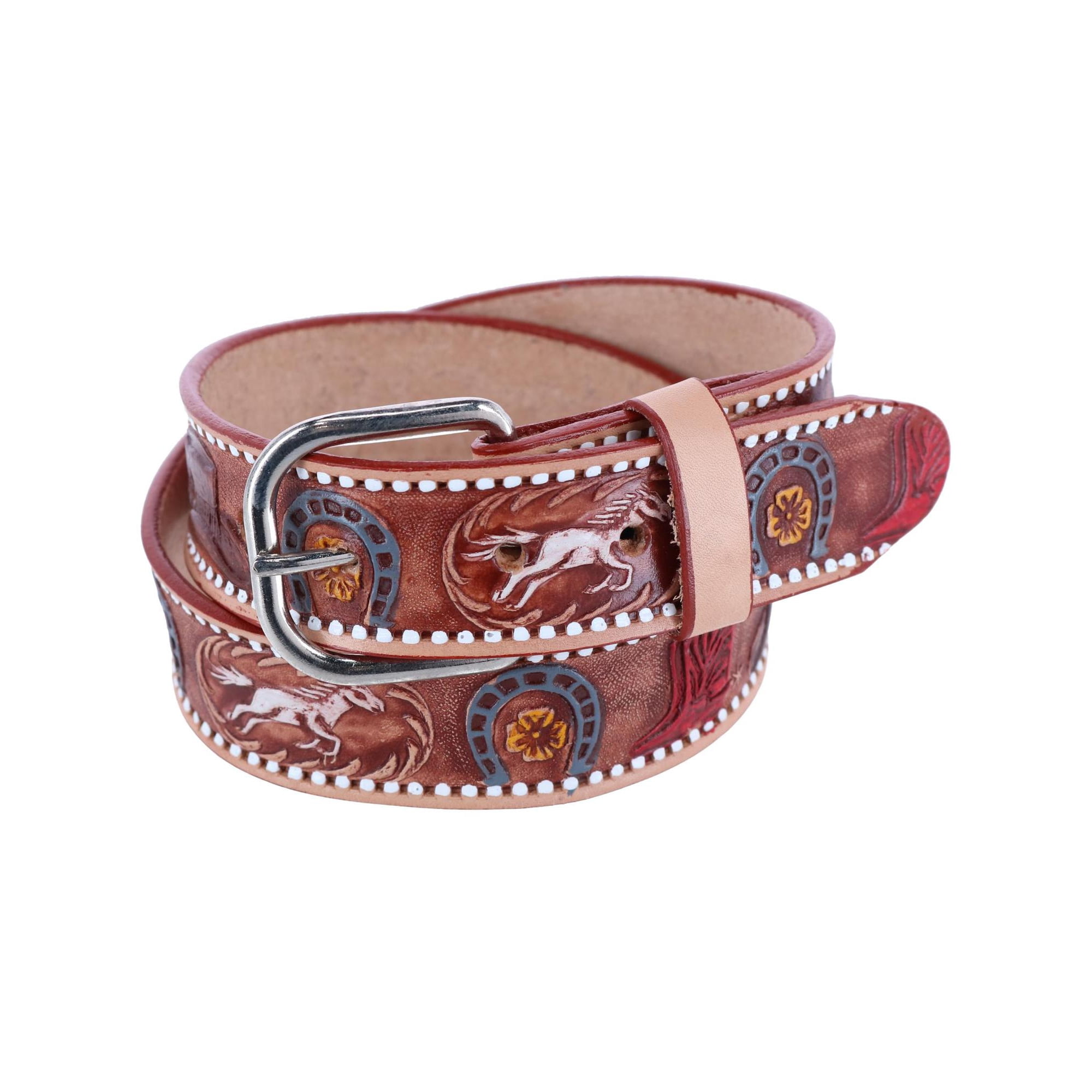 Click here for Ctm Boys Cowboy Print Embossed Belt prices