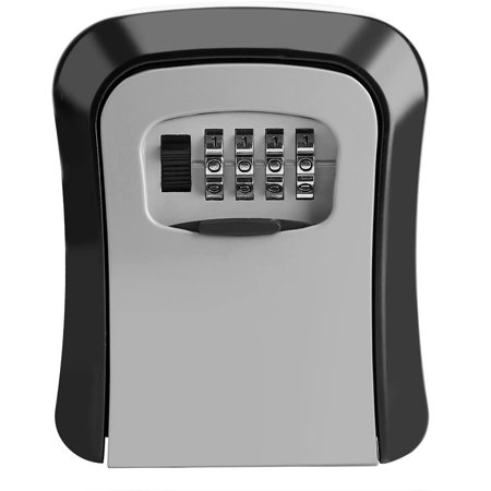 Portable Lock Box, Key Safe Box Combo Door Locker Combination Lockbox ...