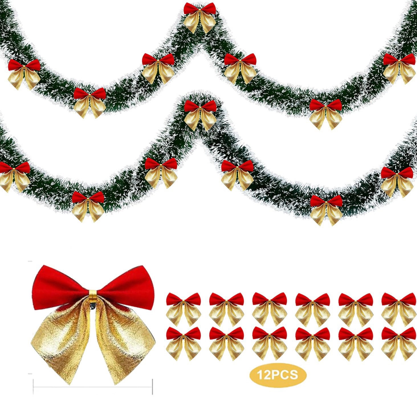 Click here for Jinswick 6.56ft Christmas Tinsel Garland Artificia... prices