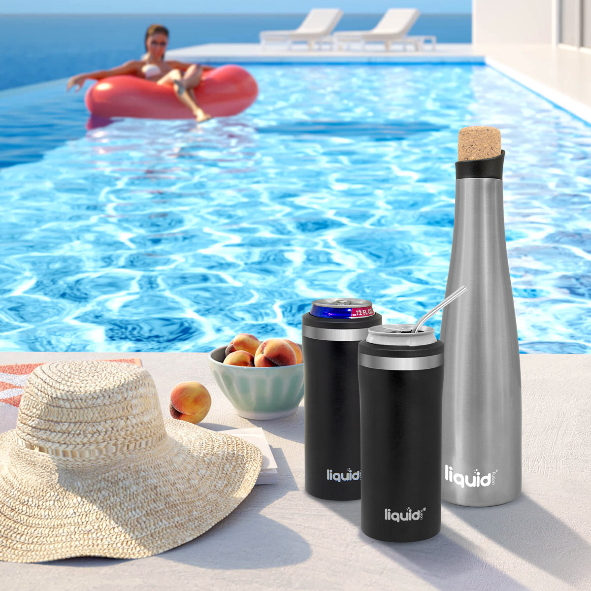 Icy Bev Kooler, Wine Carafe & Water Bottle Keeps Wine Ice Cold, From ...