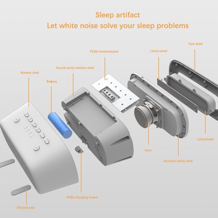 Smart Sleep Aid White Machine Sleeping Tool Night Timing Soft Health ...