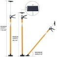 45 to 114 Inch 4 Pack Adjustable Support Pole, Height & Angle ...