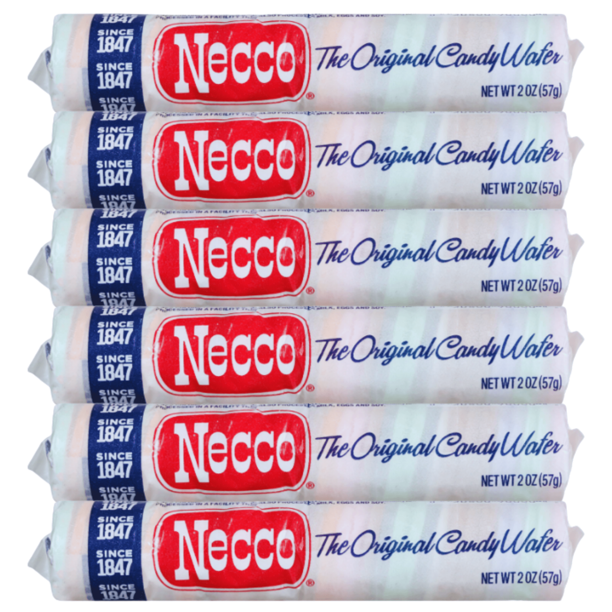 FSSTAM Original Classic Wafers Candy Rolls Set of 6, Assorted Flavors ...