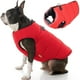 Gooby Padded Vest Dog Jacket - Solid Red, Large - Warm Zip Up Dog Vest ...