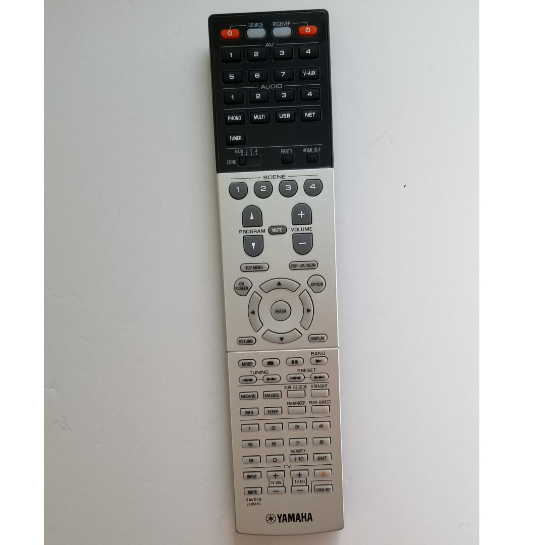 OEM Yamaha Remote Control ZK066900, RAV519, Shipped with: RX-A2040, RX ...