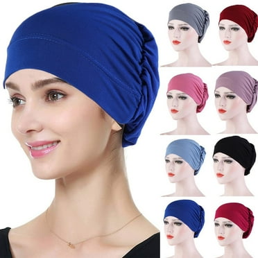 Oxodoi Unisex Comfortable Cotton Blend Chemo Cap, Turban Wrap with ...