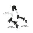 XISAOK Adjustable Acoustics Guitar Stand Folding Musical Instrument ...