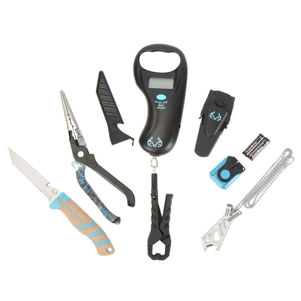 Realtree 7 Piece Angler's Collection Fishing Kit with Fillet Knife and ...