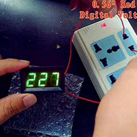 AC220V LED Display Two-wire 0.56 inch AC 70-500V Digital voltmeter ;70 ...