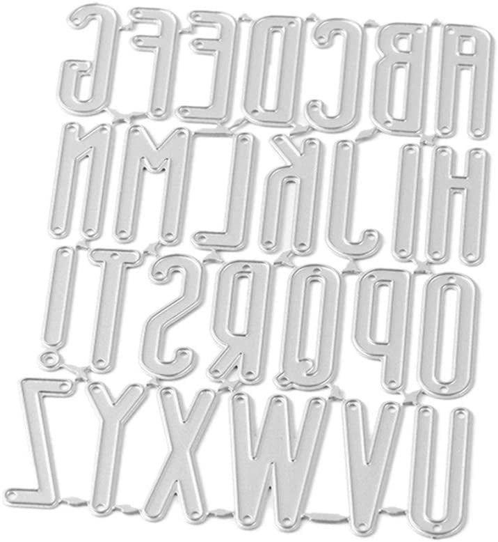 Alphabet Metal Cutting Dies for Card Making, Die Cuts Metal Cutting ...