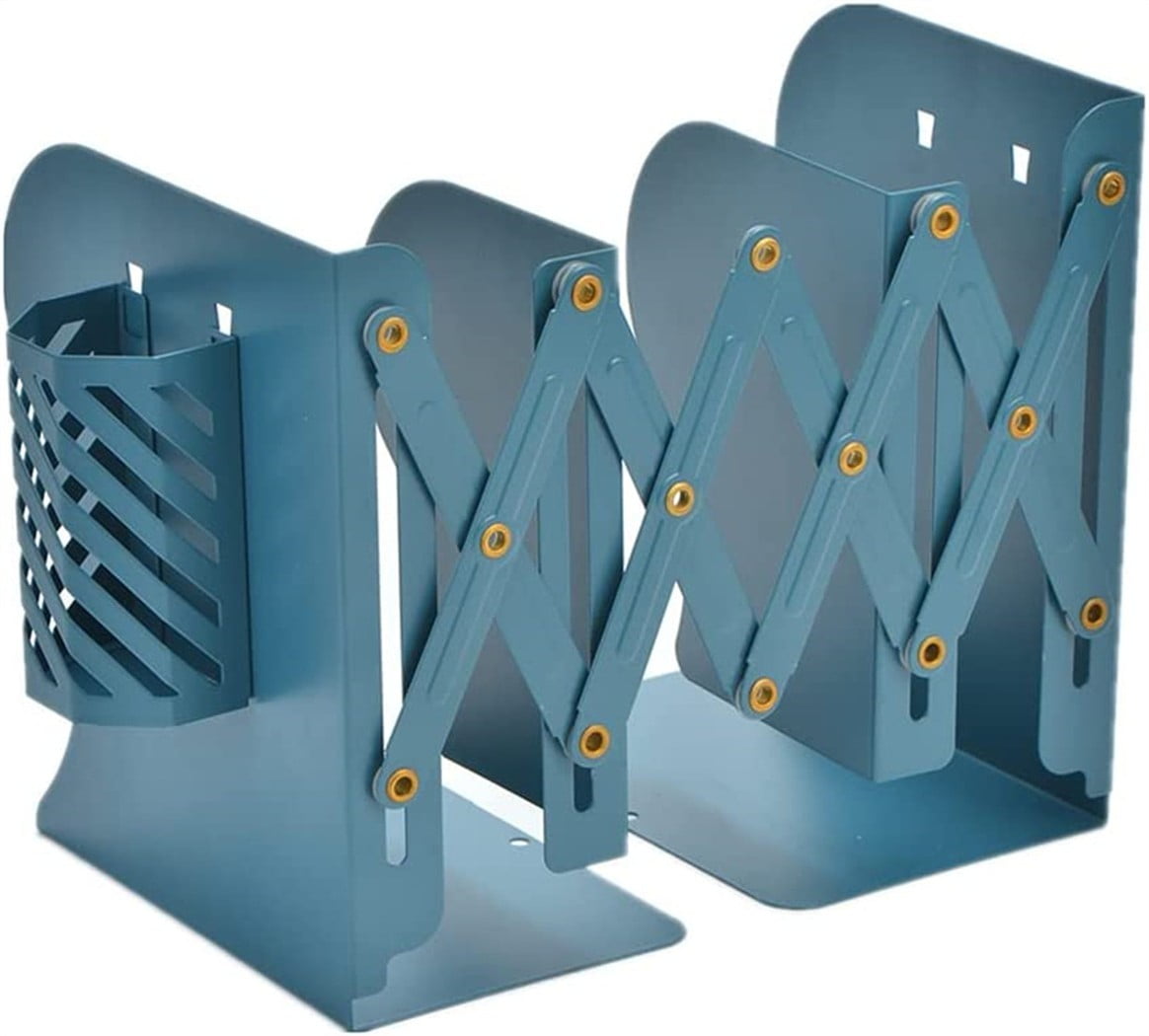 Happon Book End for Heavy Books Holder, Adjustable Bookend Binder ...