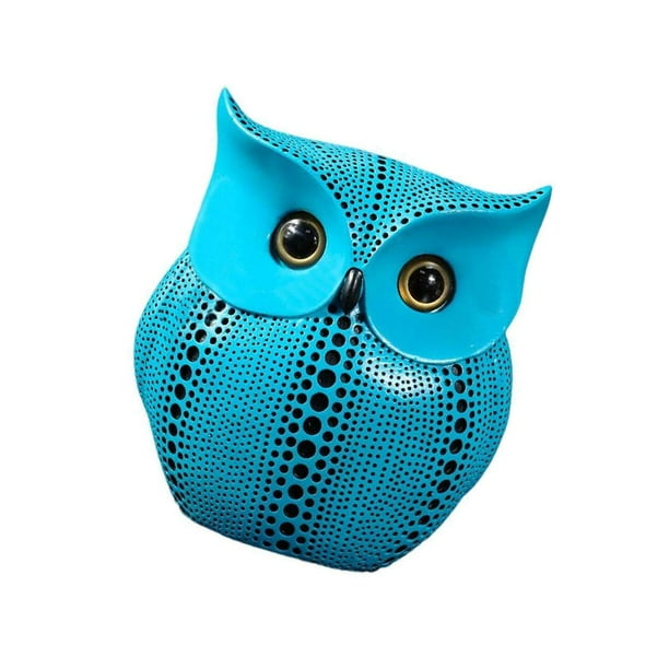 Owl Figure Table Showpiece Ornament Statue Miniature Night owl Figurine ...