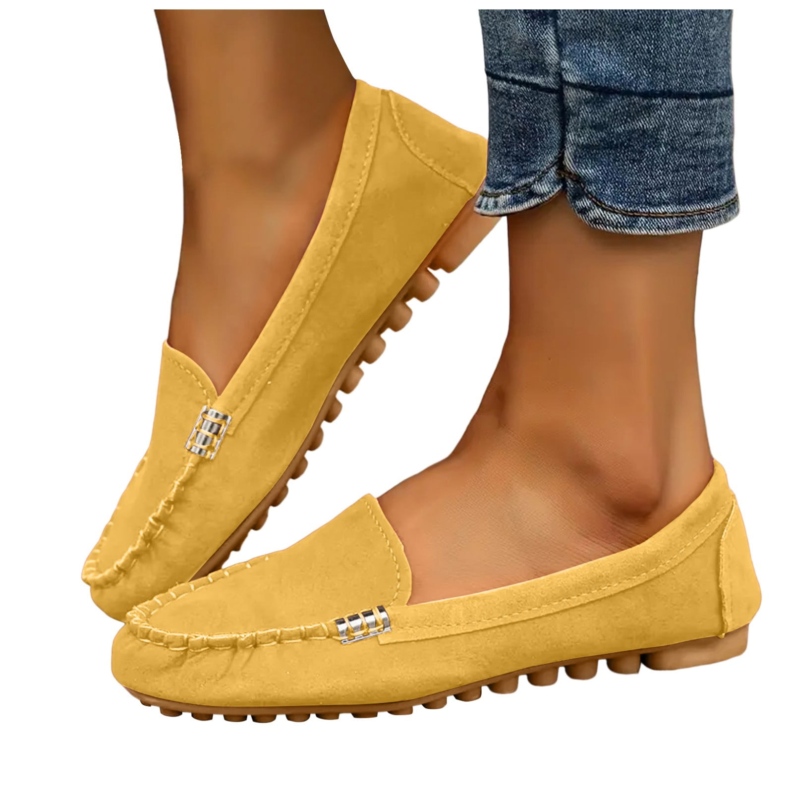 Click here for Oyedens Womens Slip On Penny Loafers Soft Suede No... prices