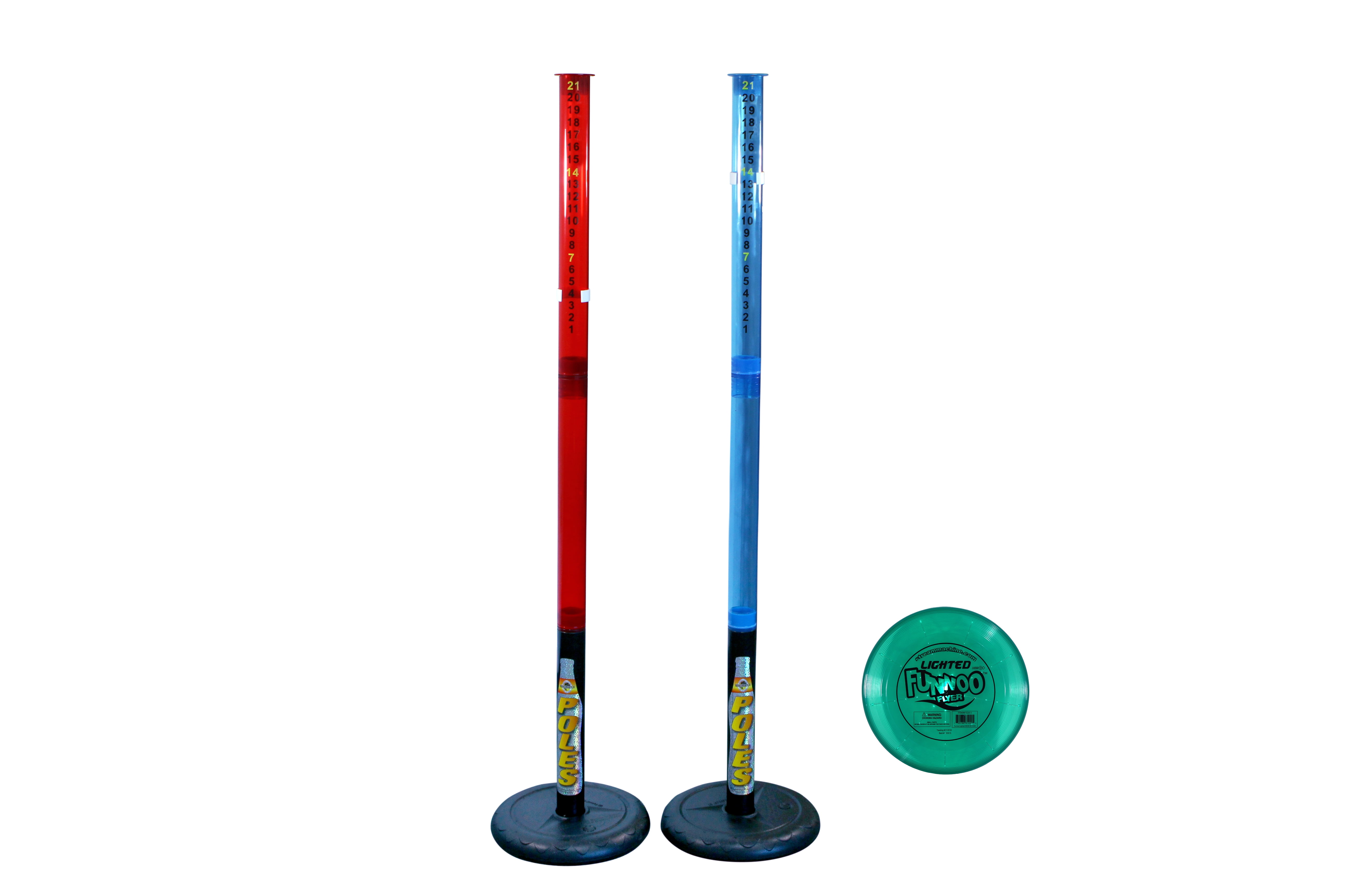 Backyard Fun - Lighted Deluxe Disc & Poles Game - Poles, Yard/Beach ...