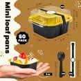 60 Pack Mini Aluminum Cake Pans with Lids, Disposable Loaf Pans and ...