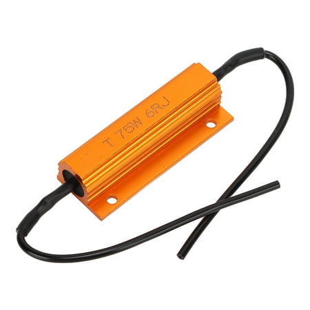 Spptty Load Resistor,LED Load Equalizer,2 Pcs Load Resistor 75W 6Ω ...