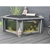 Lily Clear View Hexagon Wood Fish Tank Decor: Large-Window Garden ...