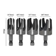 Hex Wood Cutter Drill Bit Straight Tapered Cutting Tool Cork Claw Type ...