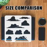 Clouds Painting Stencil 11.8x11.8inch Reusable 9Styles Cloud Pattern ...