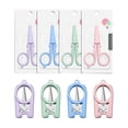4 Pack - Compact Folding Scissors - Mini Portable Travel Scissors ...