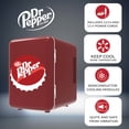 Dr. Pepper 6-Can Portable Mini Fridge, MIS153DRP, Red - Walmart.com