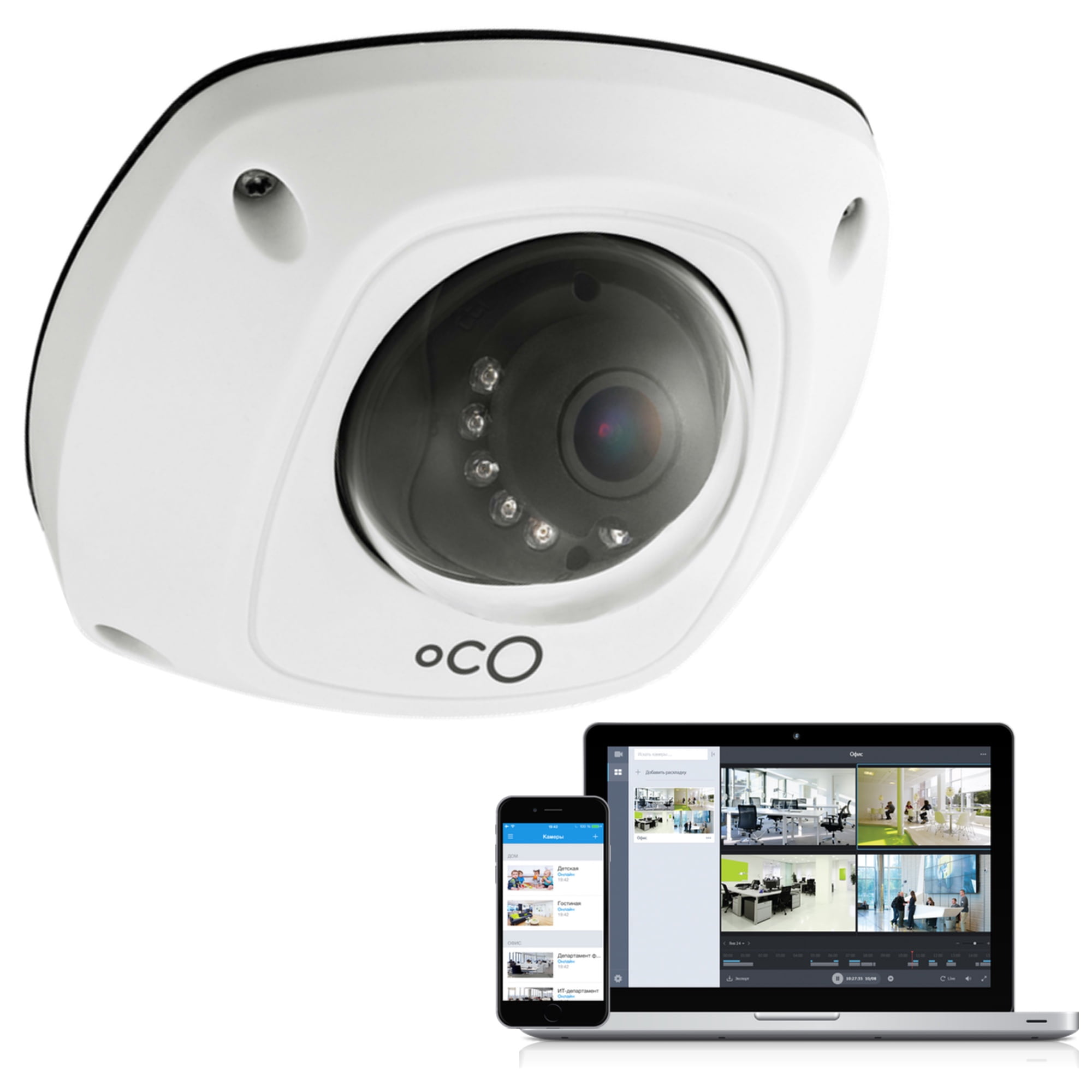 Oco Pro Dome Outdoor / Indoor 1080p Cloud Surveillance and Security ...